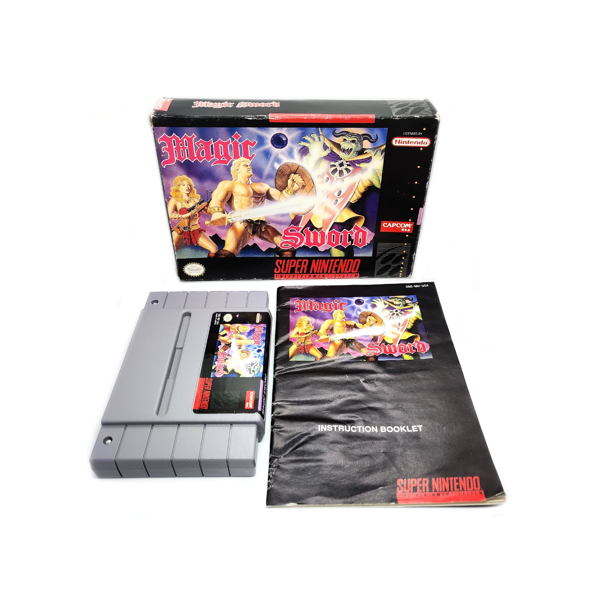 Magic Sword - Super Nintendo NTSC játék – Alma Retro Konzol